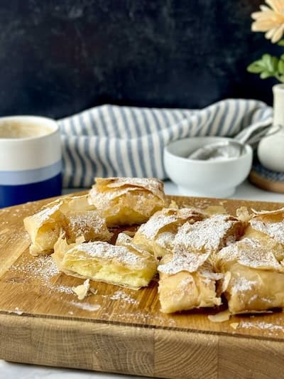 Greek Bougatsa Parcels With Custard Cream And Phyllo Pastry | Mamazilla