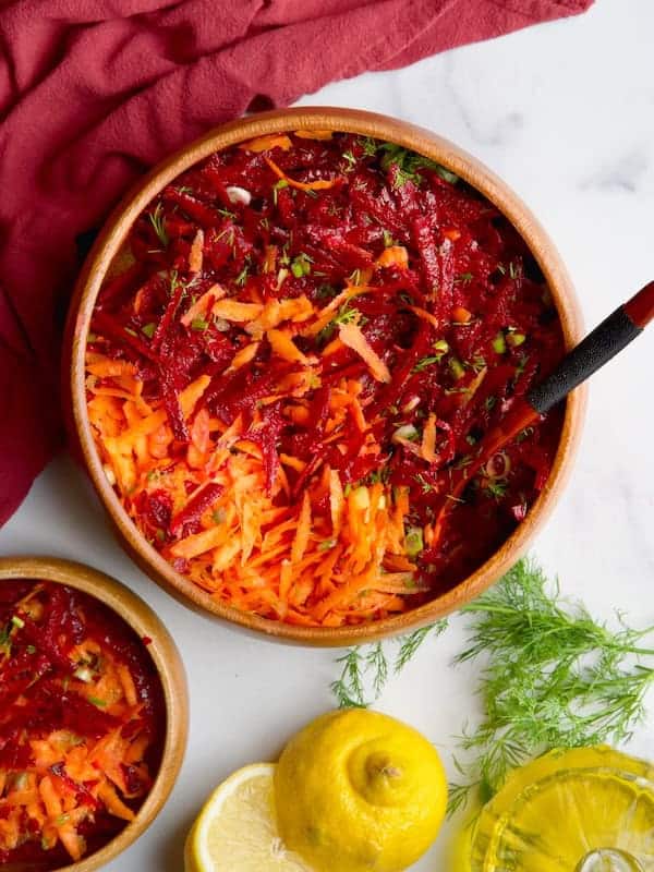 Easy Shredded Beet And Carrot Salad | Mamazilla