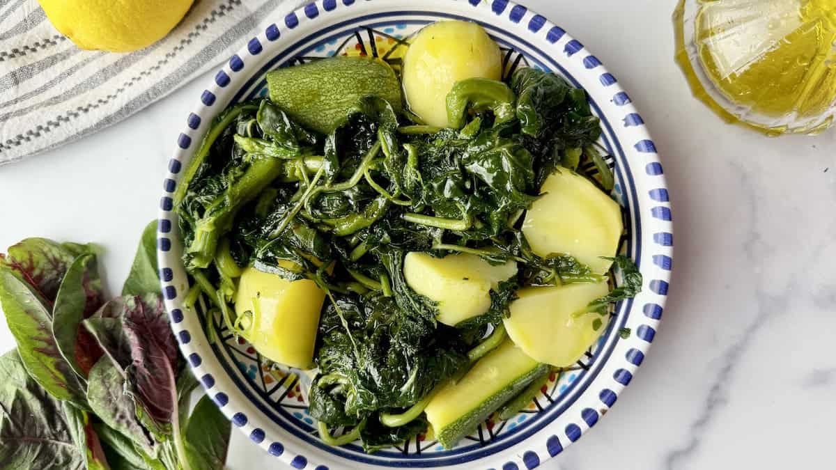 Greek Boiled Vlita - Amaranth Greens Salad | Mamazilla